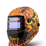Tweco WeldSkill Auto-Darkening Helmet - Skull and Fire #41001004 ...