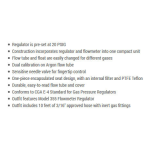 Harris® Model 355-2AR-58010 Medium/Heavy Duty Single Stage Argon ...