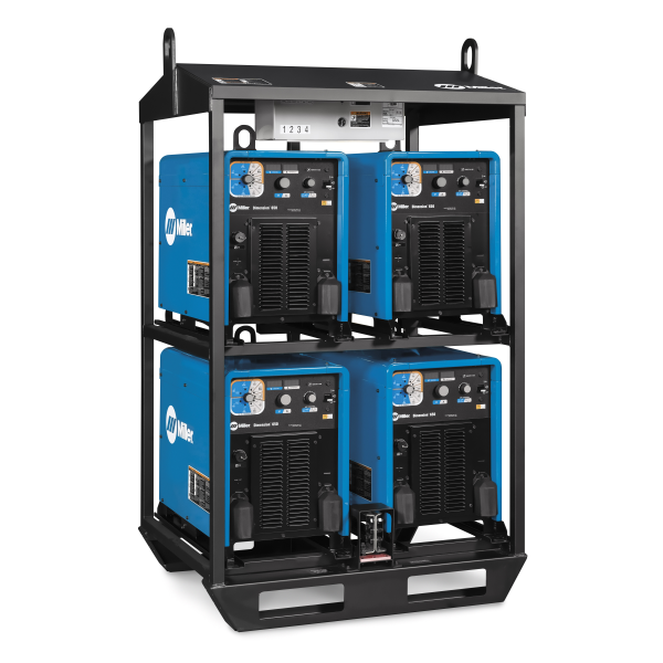 Miller Dimension™ 650 ArcReach™, 4-Pack Rack, fused 460 Vac 907701 Free ...