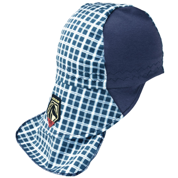 Welding cap hidden bill extension (blue plaid): Avoid sparks | Welder ...