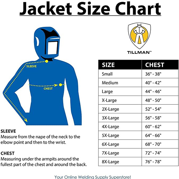 Tillman Firestop Jacket # 6230 | Welding Jacket | Work Jacket | Safety ...