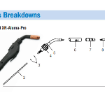 Miller® XR-Aluma Pro™ A Gun - 15ft. 301568 (Air Cooled) | Welders ...