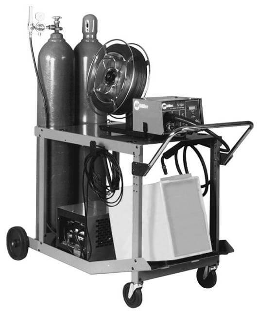 Miller XMT ®Cylinder Cart (2 160-gal gas cylinders) #042537 for sale ...