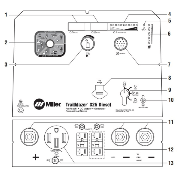 Miller Trailblazer 325 (Kohler) EFI w/ CHG/JMP & EXL PWR #907754003 for ...